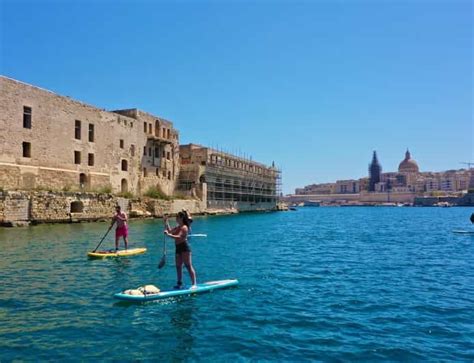 Stand Up Paddleboard Yoga Class Valetta