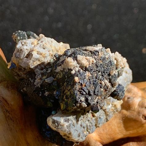 Rare Brookite Crystals In Quartz Moldavite Life