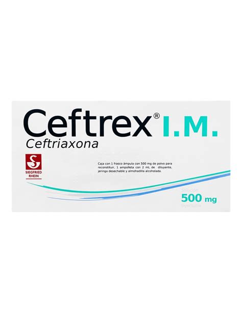 Ceftrex I M 500 Mg 1 Vial Ampoule 1 Ampoule With 2 Ml And 5 Ml Syringe Ceftriaxone Low Price