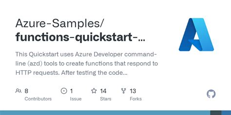 Github Azure Samplesfunctions Quickstart Python Azd This Quickstart Uses Azure