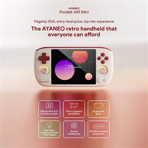 Ayaneo Pocket Air Mini Retro Handheld Game Console Litnxt