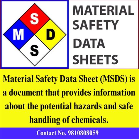 Msds Material Safety Data Sheet Essential Information For Workplace Safety