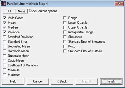 Unistat Statistics Software Bioassay Analysis Parallel Line Method