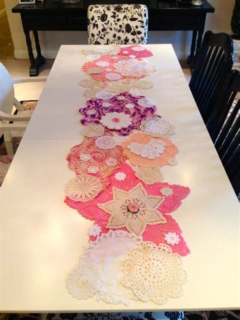 Doily Table Runner Doilies Crochet Home Table Runners