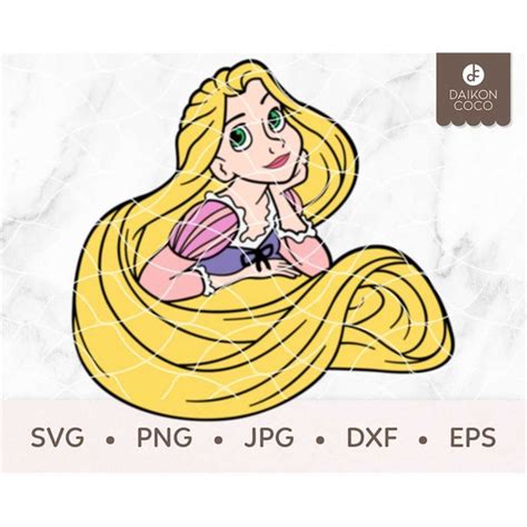 Tangled Svg Rapunzel Svg Svg Png  Dxf Eps Cricut Silhou Inspire Uplift