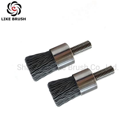 320 Grit Crimped Silicon Carbide Abrasive Nylon Pencil Brushes