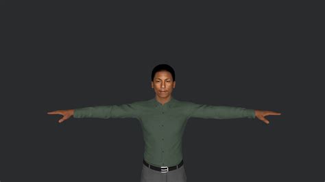 Pharrell Williams Realistic Full Body Fully Rigged Character 3d Model By Meta Avatars