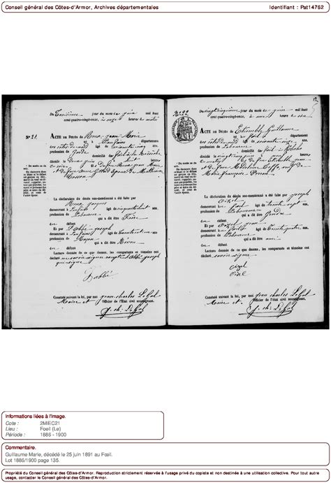 Acte De Décès Geneanet