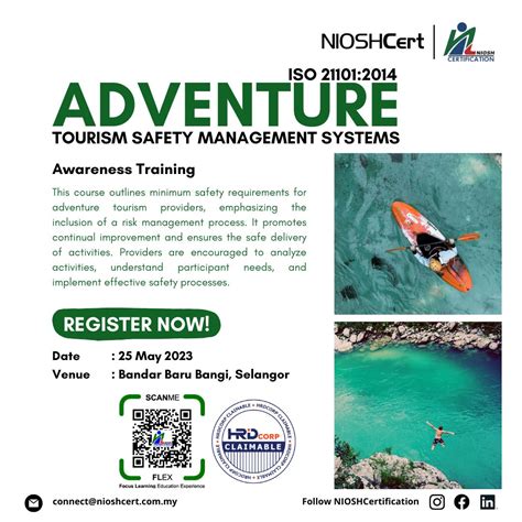 Iso21101 Adventuretourismsafety Isotraining Nioshcertification Niosh Certification Sdn Bhd