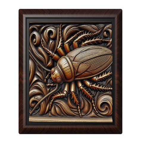 3d File Cockroach Animal Wall Art Relief Wall Decor 🪳 ・3d Printable