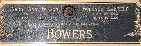 Willard Garfield Bowers 1932 2021 Find A Grave Memorial