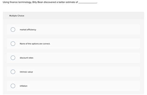 [solved] Using Finance Terminology Billy Bean Discovered