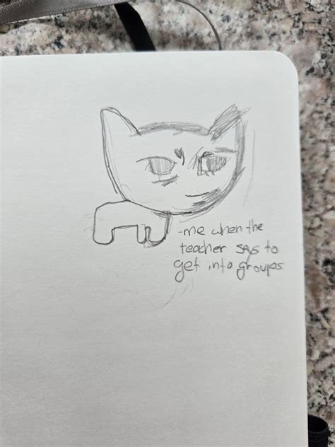 Serious Cat Drawing Meme Funny Drawings Cat Doodle