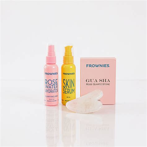 Frownies Gua Sha Set Best Rose Quartz Gua Sha Kit