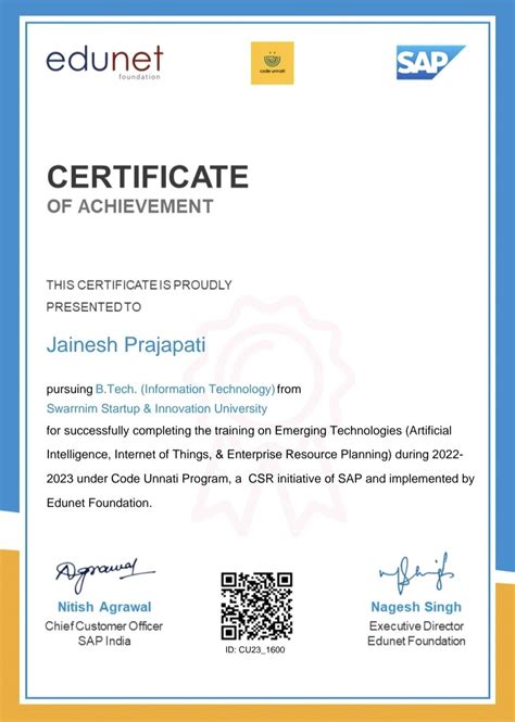 Jainesh Prajapati On Linkedin Emergingtechnologies Ai Iot Machinelearnig Erp Codeunnati