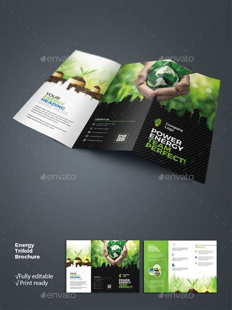 Energy Business Tri Fold Brochure Design Template Vector Eps Download Here
