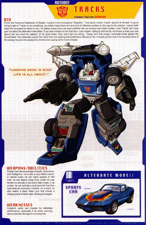 G1 Tracks Transformers Universe