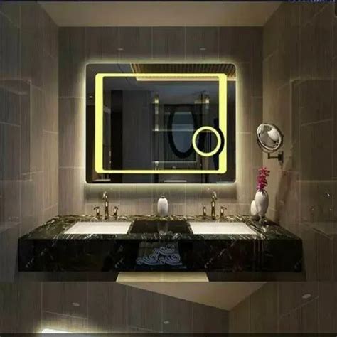 Warm White Glass Rectangular Led Mirror For Bathroom 15 W At ₹ 4800