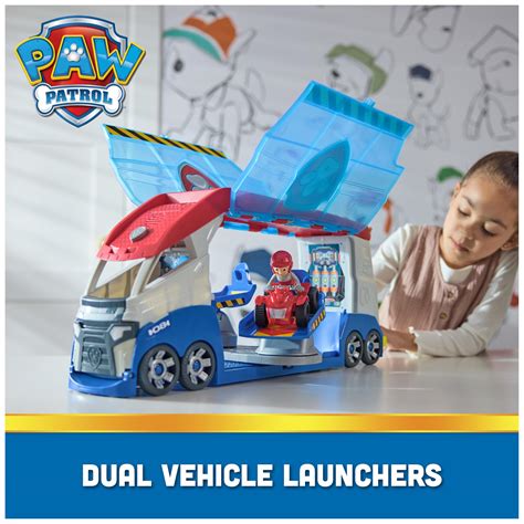 Paw Patrol Transforming Paw Patroller With Vehicle Launchers Lights