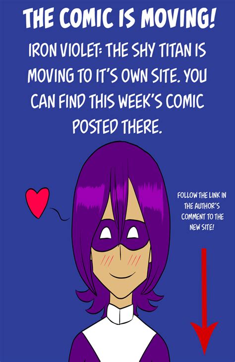 Weve Moved Iron Violetthe Shy Titan Comic Fury Comic Fury Webcomic Hosting