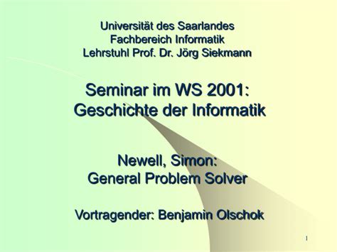 General Problem Solver Newell And Simon