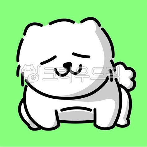 강아지 개 곰 백곰 귀여운강아지 사진이미지일러스트캘리그라피 행복한베티작가