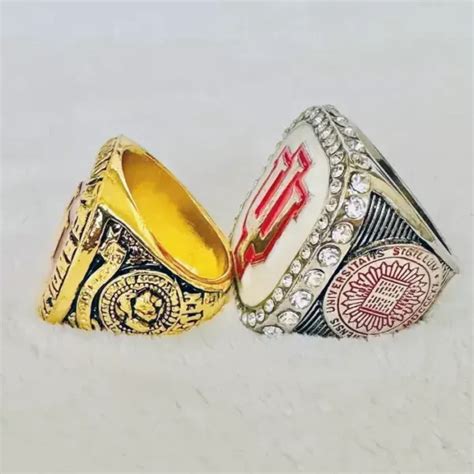 2 Indiana Hoosiers Ncaa National Championship Ring Set Replica Mvp Ring
