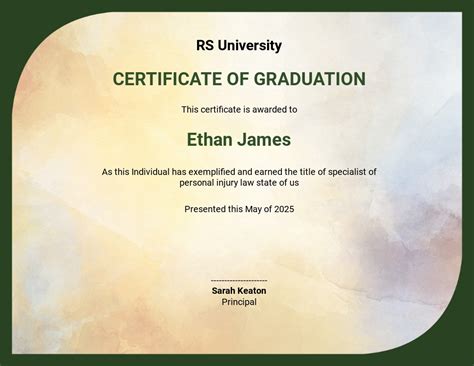 Associate Degree Certificate Template