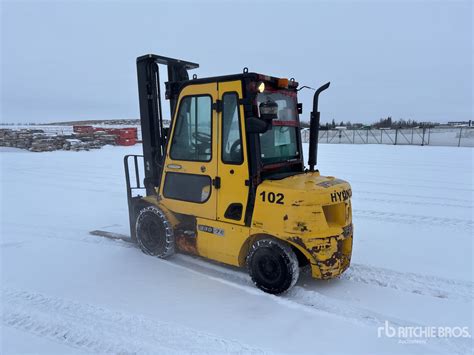 2012 Hyundai 33d 7e 6000 Lb Pneumatic Tire Forklift Ritchie Bros