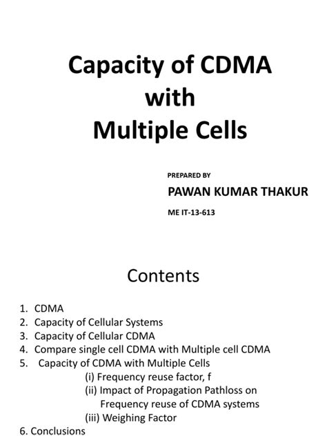 Capacity Of Cdma With Multiple Cells Pdf Code Division Multiple Access Cellular Network