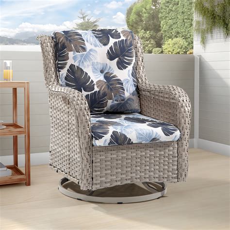 Outdoor Swivel Wicker Chairs
