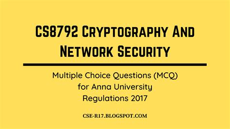 cs8792 cryptography and network security cns multiple choice