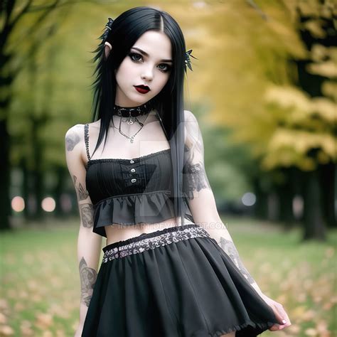Goth Chick Photoshoot 1 By Intiart On Deviantart