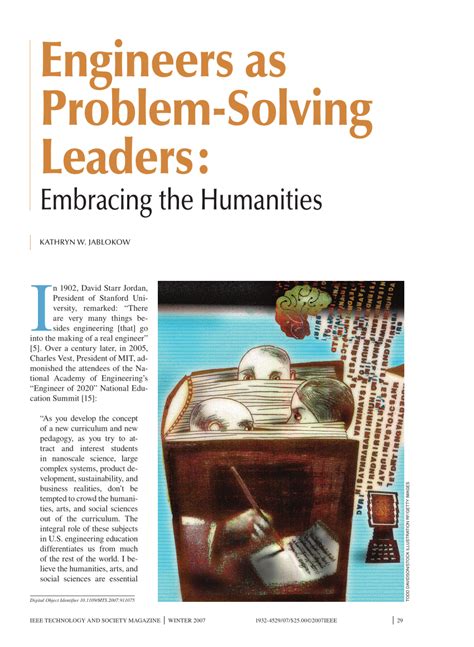 Pdf Engineers As Problem Solving Leaders Embracing The Humanities Pdf Engineers As Problem Solving Leaders Embracing The Humanities