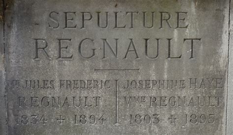 Cimetière Du Père Lachaise Appl Regnault Frédéric Jules 1834 1894