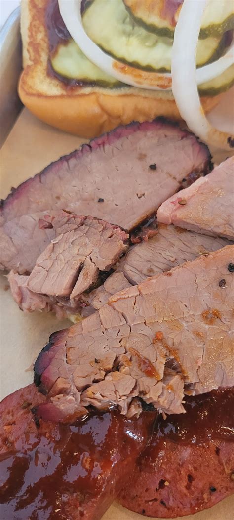 Brisket And Hot Links Lunch Bludsos Bbq Rfoodlosangeles