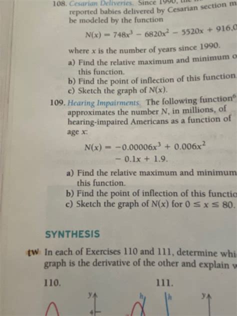 Solved Derivatives To Find Maximum And Minimum Values And