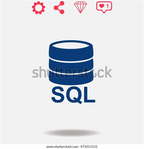 Sql Vector Icon On Grey Background Stock Vector Royalty Free 475013131 Sql Vector Icon On Grey Background Stock Vector Royalty Free 475013131