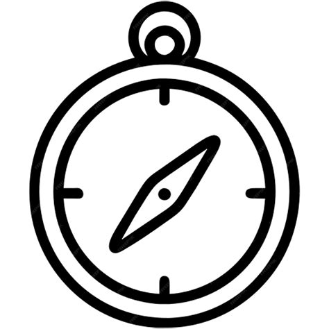 Premium Vector Compass Icon Outline
