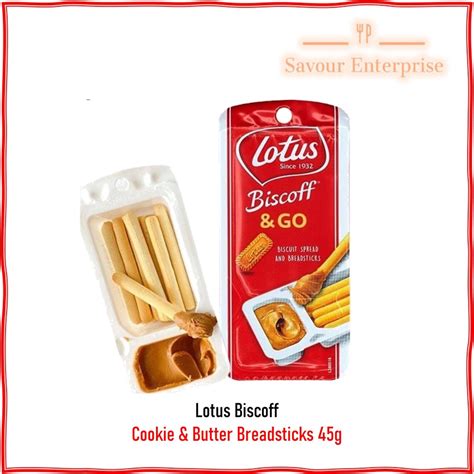 Lotus Biscoff Cookie Butter And Breadsticks 45g Single Pc Shopee Singapore