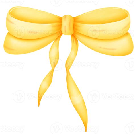 Yellow Ribbon Bow 37131974 Png