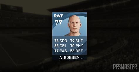 Arjen Robben Pes 2021 Mobile Stats