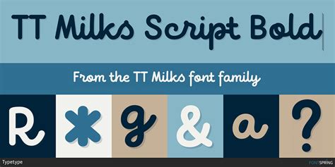 tt milks script font