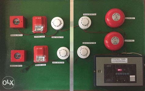 Fdas Fire Alarm Bell Smoke Detector Mcp Siren Strobe Light Home