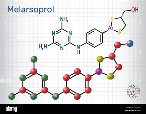 Melarsoprol Drug Molecule Structural Chemical Formula And Molecule