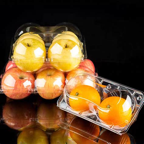 Wholesale 2 4 6 8 Cells Packaging Apple Container Plastic Fresh Fruit