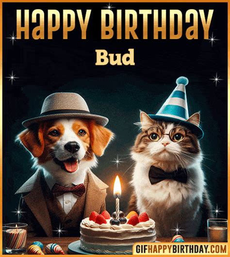 🎉 Happy Birthday Bud  🎂 Funny And Personalized Animated Wishes