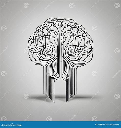 Nature Tech Neural Pathways Stock Illustration Illustration Of Abstract Pattern 318815526