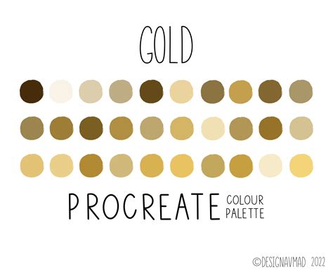 Basic Blonde Hair Procreate Color Palette Hair Color Swatches Digital Art Artofit