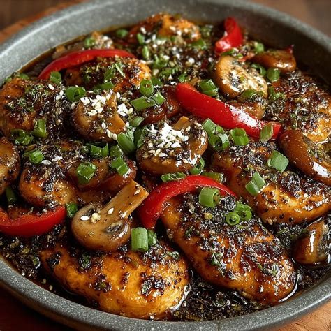 Flavor Bomb Black Pepper Chicken And Mushroom Stir Fry Quick And Easy Recipe